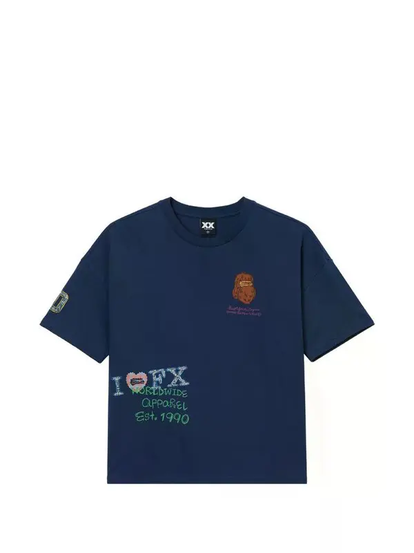 FINGERCROXX Printed T-shirt - Blue