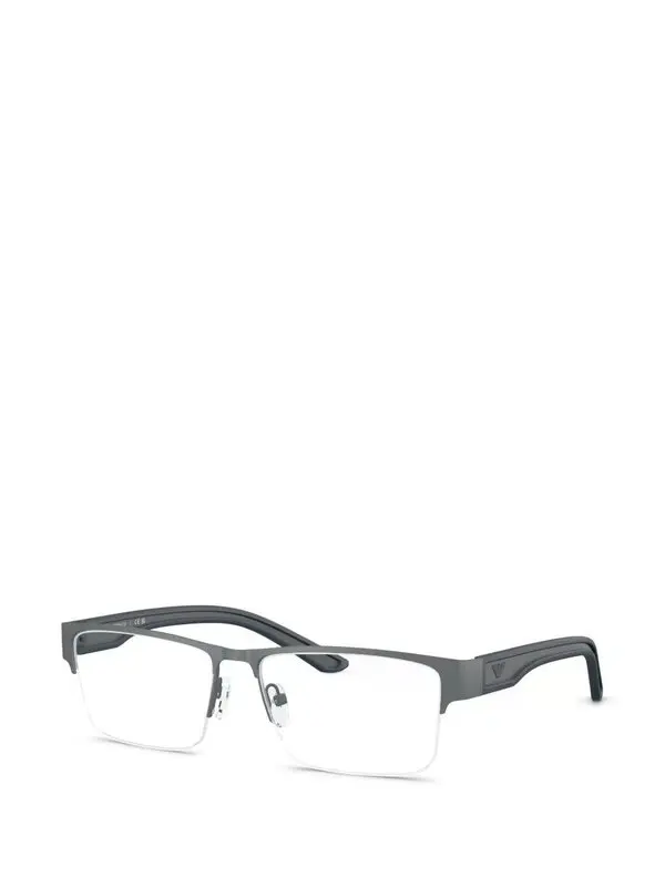Emporio Armani Rectangle-frame Eyeglasses - Grey