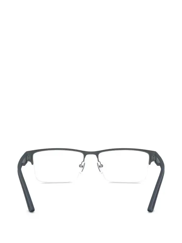 Emporio Armani Rectangle-frame Eyeglasses - Grey
