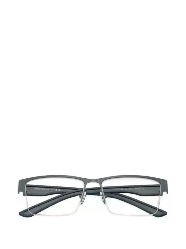 Emporio Armani Rectangle-frame Eyeglasses - Grey