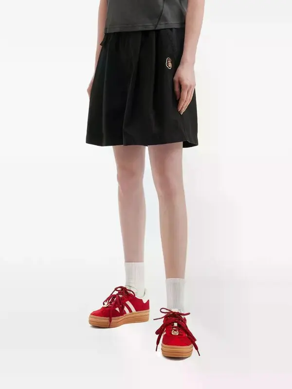 FINGERCROXX Belted Pleated Shorts - Black