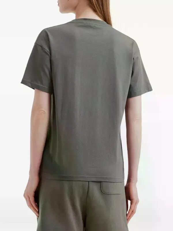 FINGERCROXX Logo-embroidered T-shirt - Grey