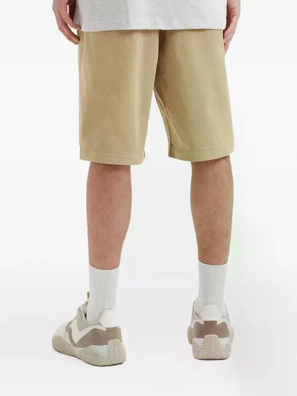 FINGERCROXX Drawstring Logo-patch Shorts - Neutrals
