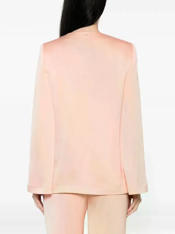 TWINSET Satin V-neck Cape Blazer