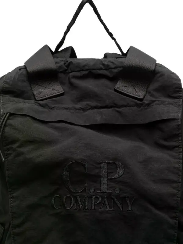 C.P. COMPANY Plain Paper Touch Mixed Backpack - Black