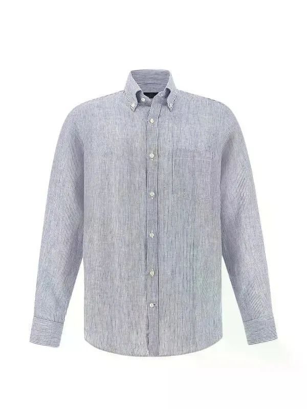 Paul & Shark Striped-pattern Linen Shirt