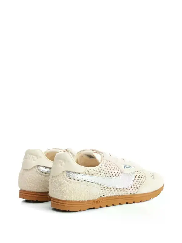 AUTRY Windspin Knit And Leather Sneakers