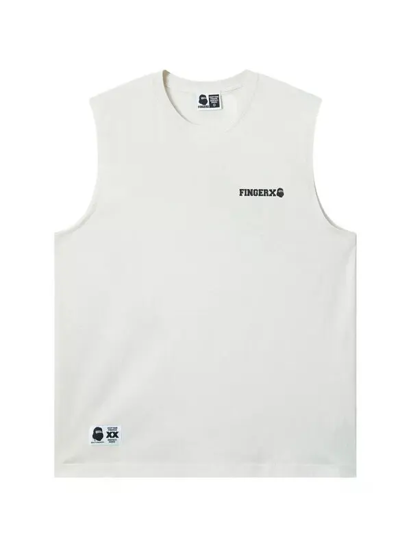 FINGERCROXX Logo-print Tank Top - Neutrals