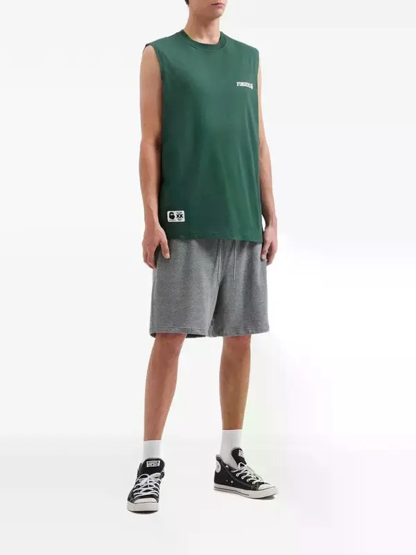 FINGERCROXX Sleeveless Printed Tank Top - Green
