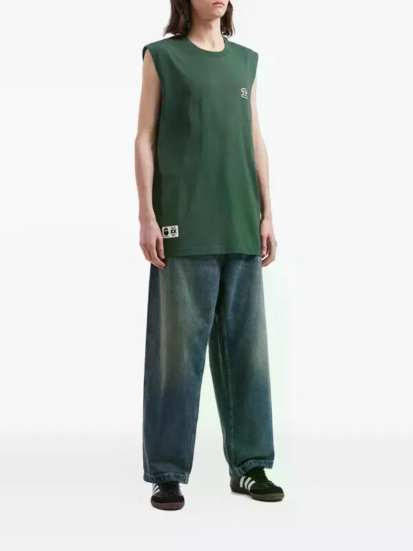 FINGERCROXX Patch Sleeveless Tank Top - Green