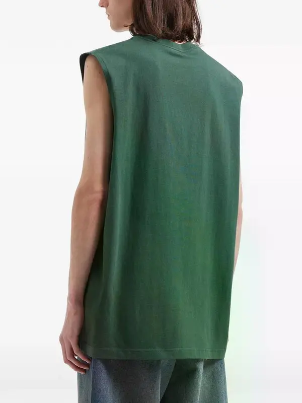 FINGERCROXX Patch Sleeveless Tank Top - Green