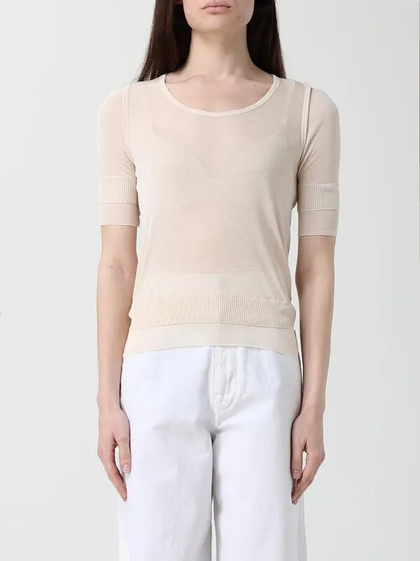LEMAIRE Viscose And Silk Top - White