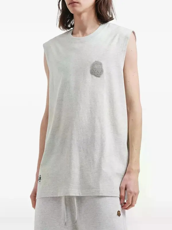 FINGERCROXX Appliqué Tank Top - Grey