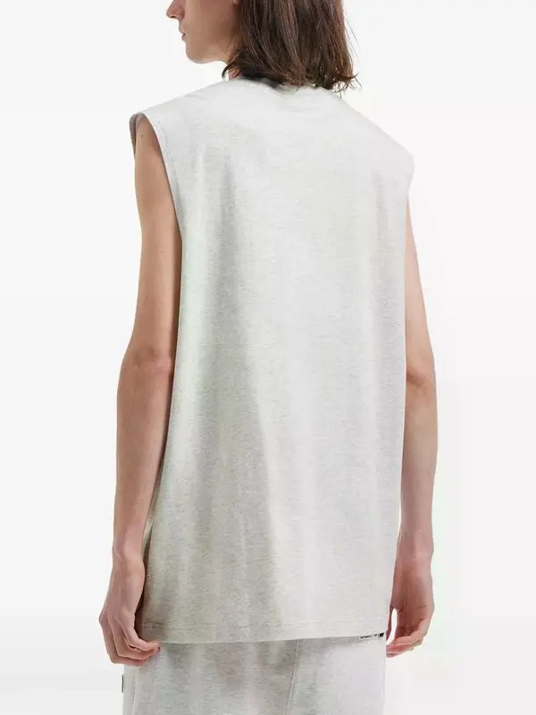 FINGERCROXX Appliqué Tank Top - Grey