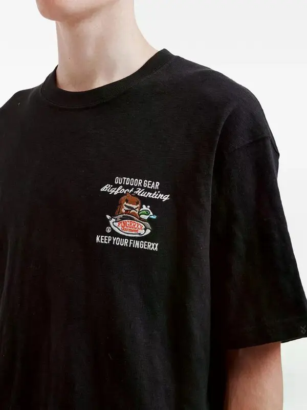FINGERCROXX Graphic-print T-shirt - Black
