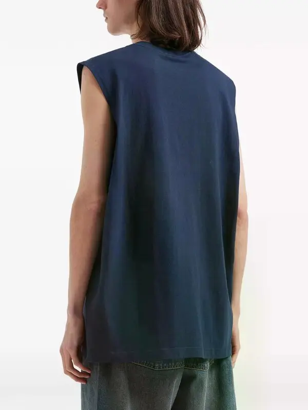 FINGERCROXX Sleeveless Tank Top - Blue