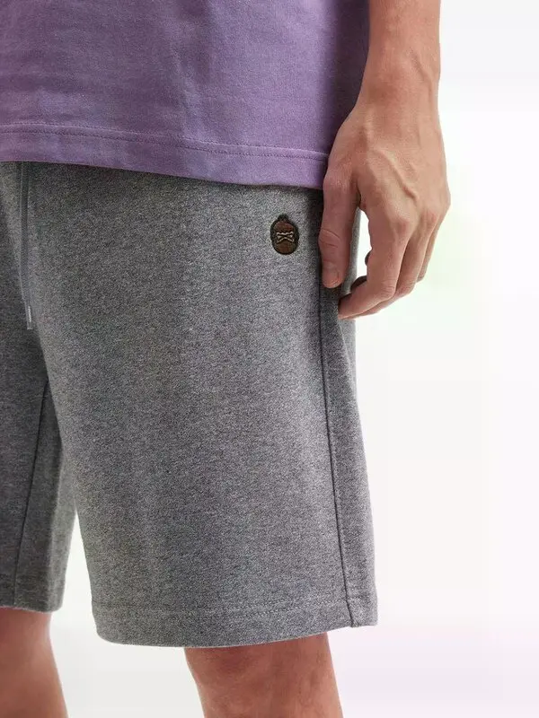 FINGERCROXX Logo Drawstring Shorts - Grey