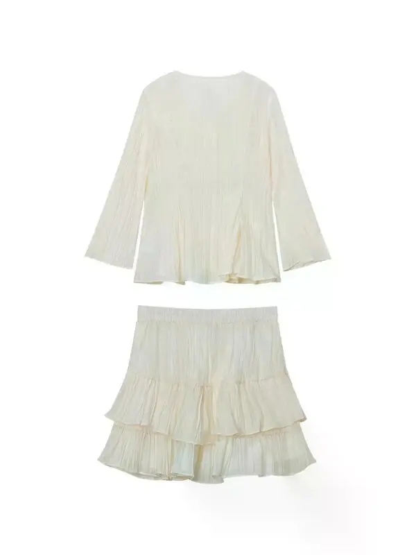B+AB Skirt Set With Ruffle Detailing
