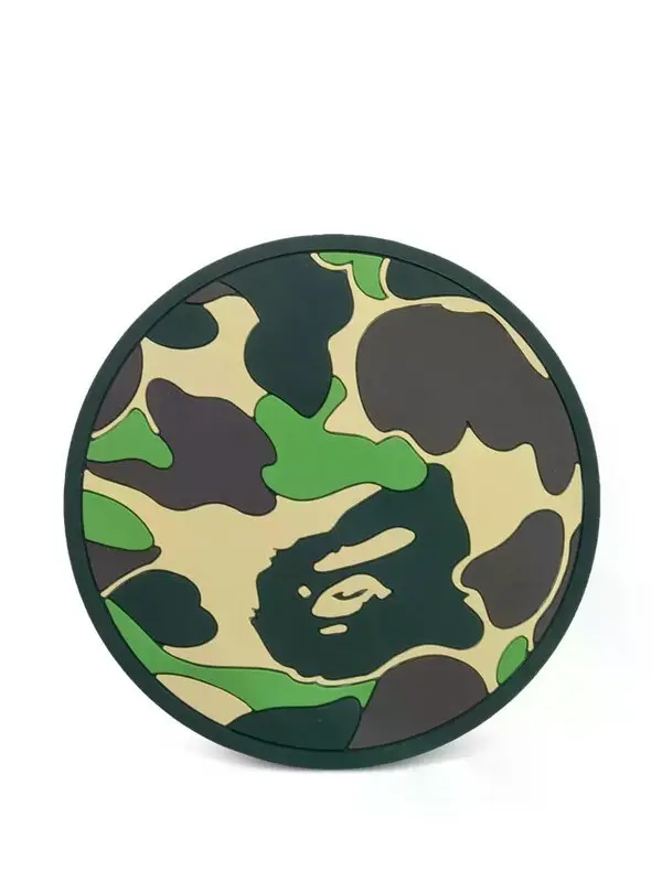 A BATHING APE Abc Camo Rubber Coaster - Green