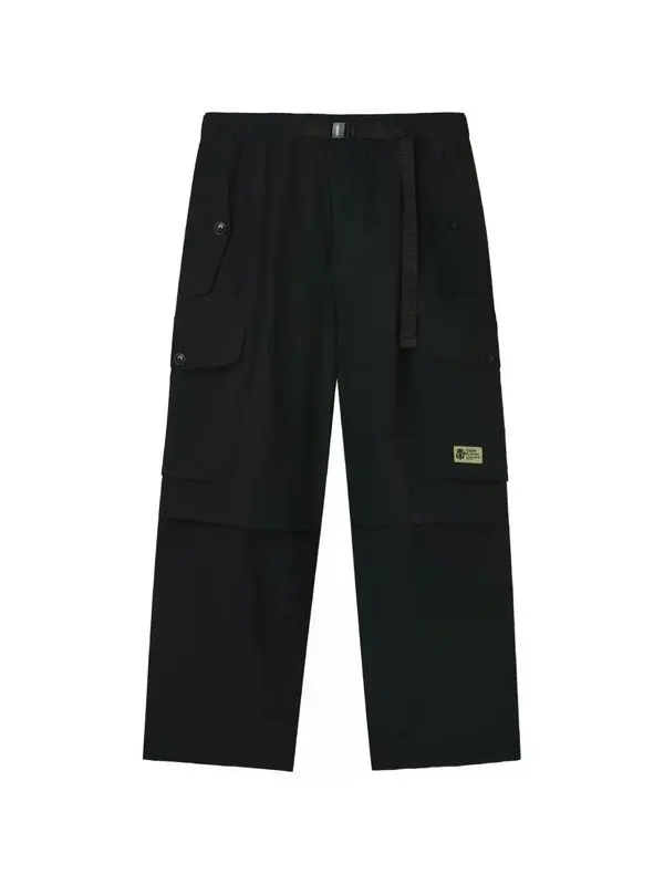 FINGERCROXX Belted Cargo Trousers - Black