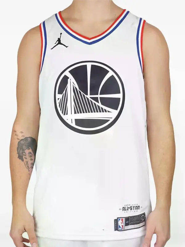JORDAN Nba Gs Warriors Curry All-star Edition Swingman Jersey - White