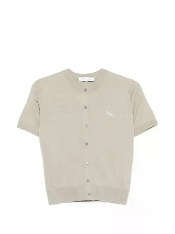 Maison Kitsuné Logo-patch Cardigan - Neutrals