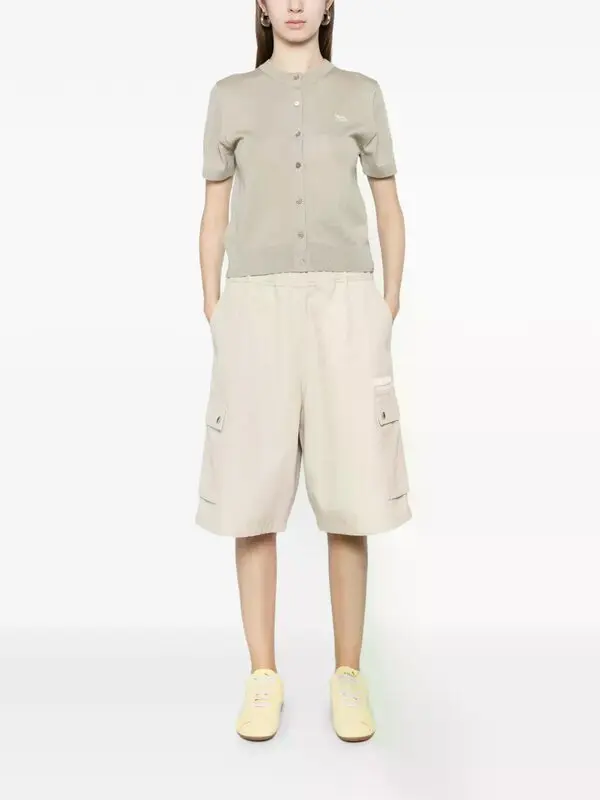 Maison Kitsuné Logo-patch Cardigan - Neutrals