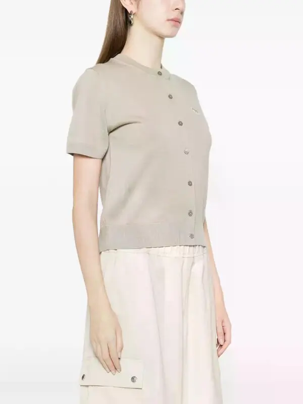 Maison Kitsuné Logo-patch Cardigan - Neutrals