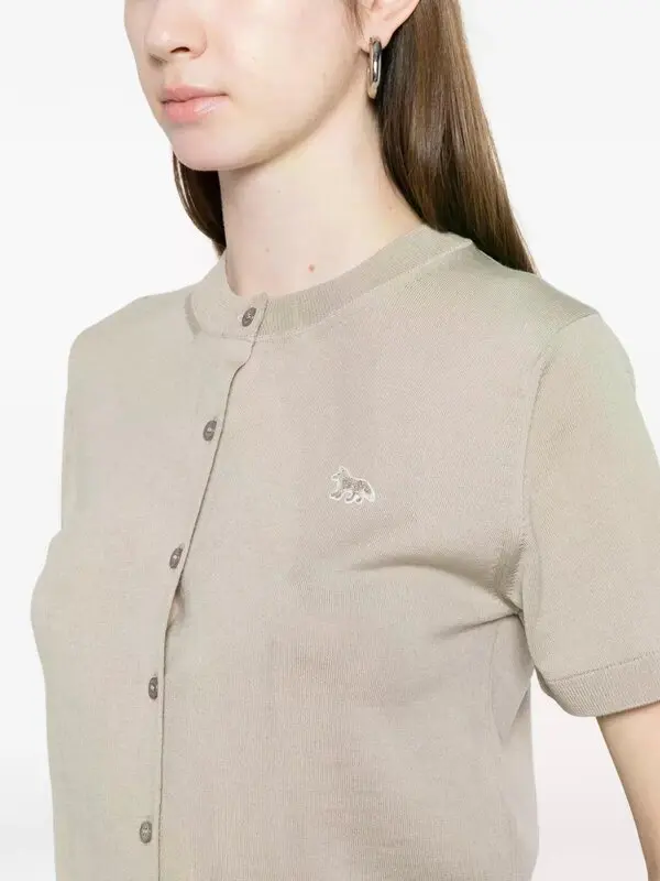 Maison Kitsuné Logo-patch Cardigan - Neutrals