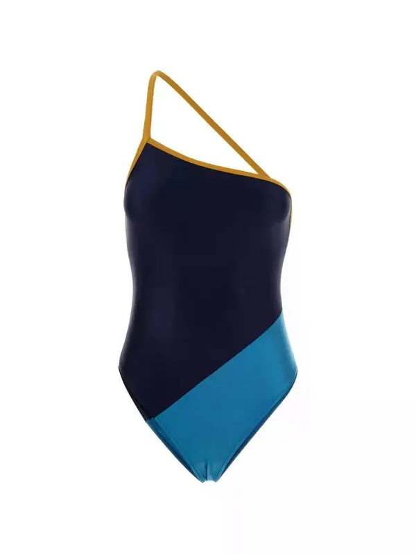 Saint Laurent Two-tone One-piece Swimsuit - Blue