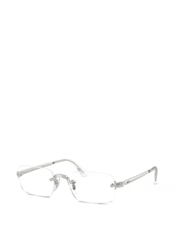 Ray-ban Rectangle-frame Glasses - Silver