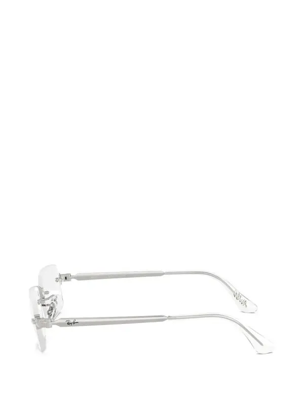 Ray-ban Rectangle-frame Glasses - Silver