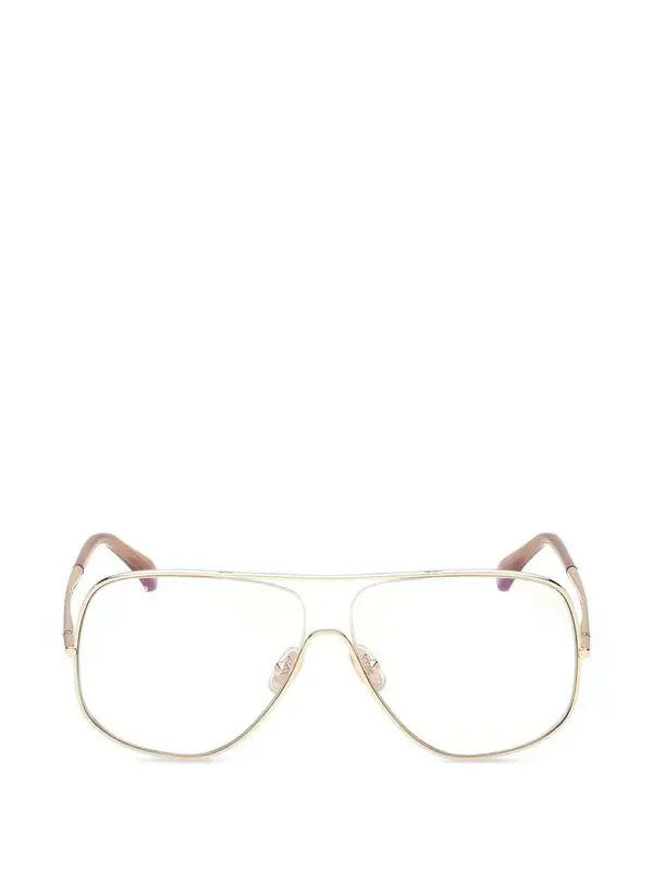 Max Mara Pilot-frame Eyeglasses - Gold