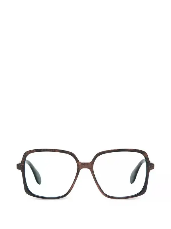 GIGI STUDIOS Shale Square-frame Glasses - Brown