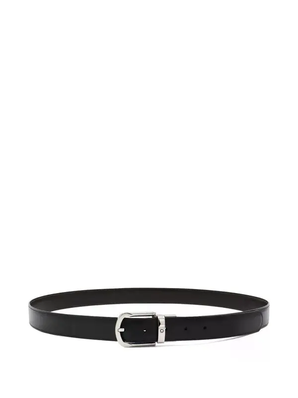Montblanc Logo-detail Belt - Black