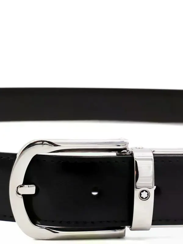 Montblanc Logo-detail Belt - Black