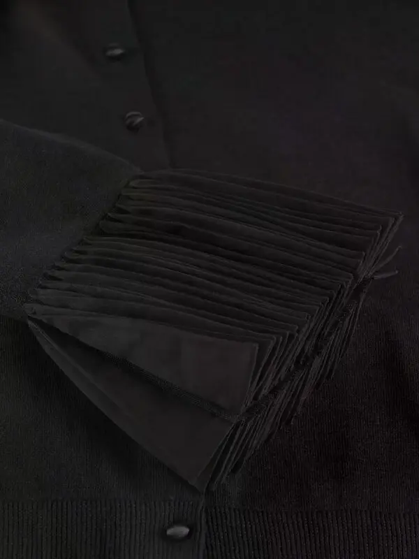 Valentino Garavani Pleated-cuffs Cardigan