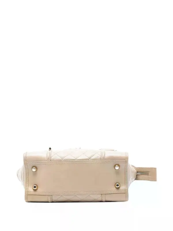 Burberry Mini Quilted Leather Manor Handbag