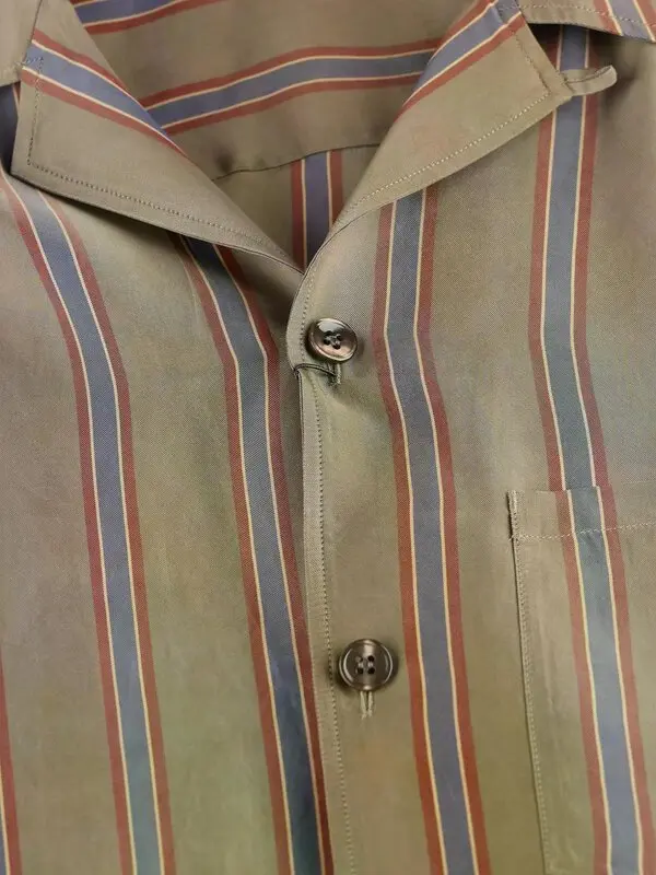 Saint Laurent Striped-pattern Chest-pocket Shirt