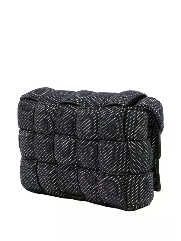 Bottega Veneta Denim Intrecciato Cassette Padded Crossbody Bag - Blue
