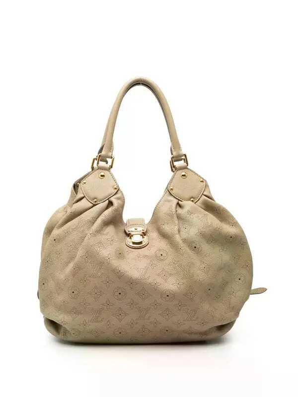LOUIS VUITTON 2003-2019 Monogram Mahina L Hobo Bag - Brown