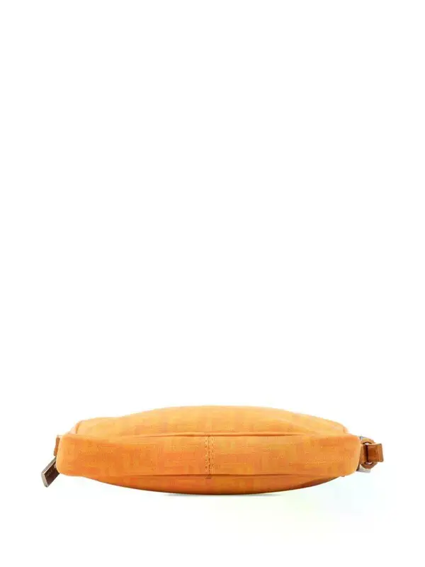 Fendi 2000-2010 Mini Zucchino Canvas Crossbody Bag - Orange