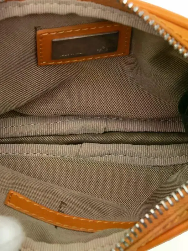 Fendi 2000-2010 Mini Zucchino Canvas Crossbody Bag - Orange