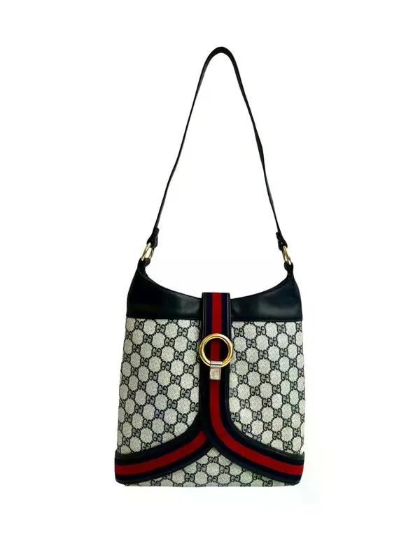 Gucci 20th Century Gg Supreme Web Shoulder Bag - Grey