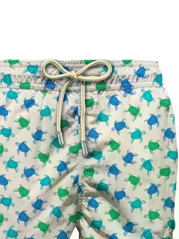 MC2 SAINT BARTH Printed Swim Shorts - Neutrals
