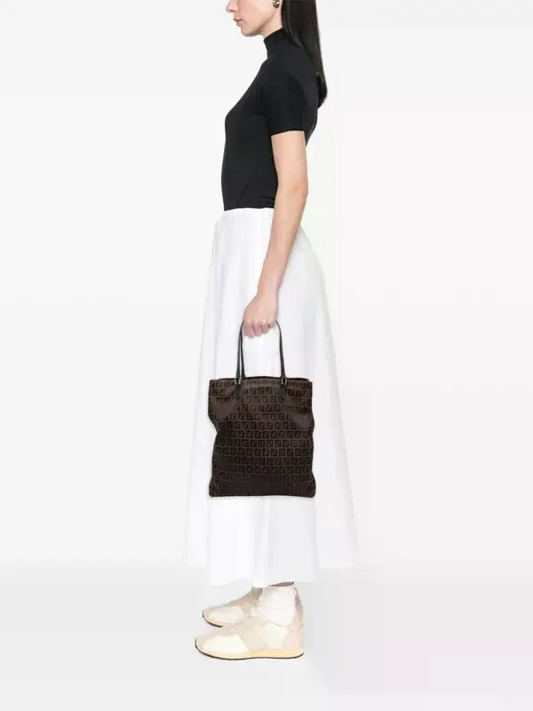 Fendi Zucchino Canvas Tote Bag