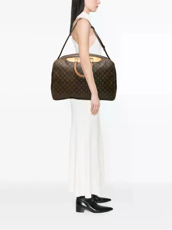 LOUIS VUITTON 2001 Monogram Alize 3 Poches Travel Bag - Brown