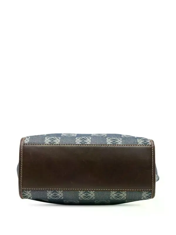 Loewe 2003 Anagram Denim Tote Bag - Blue