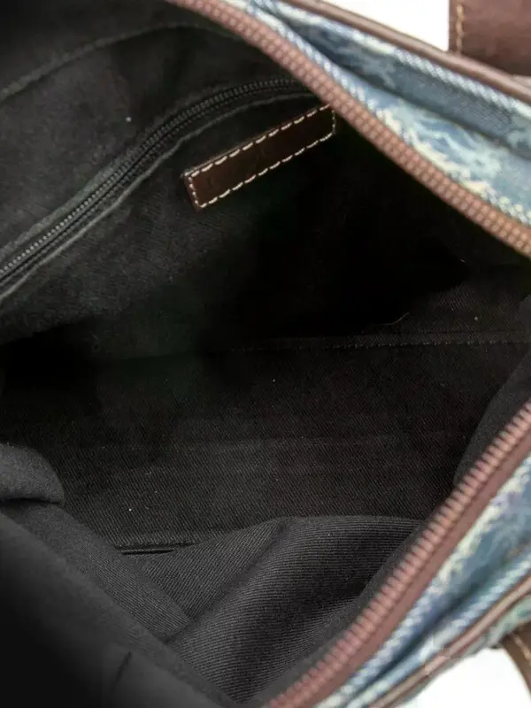Loewe 2003 Anagram Denim Tote Bag - Blue
