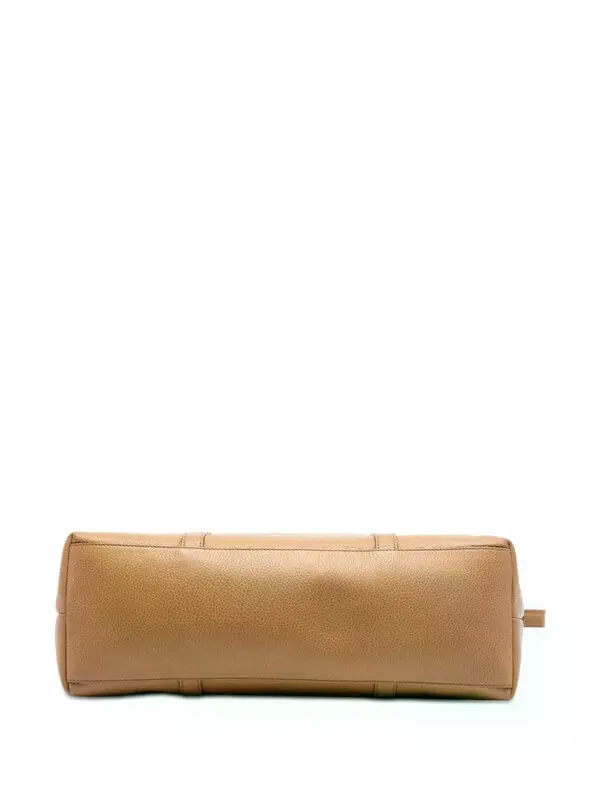 Gucci Leather Gg Charm Satchel - Brown